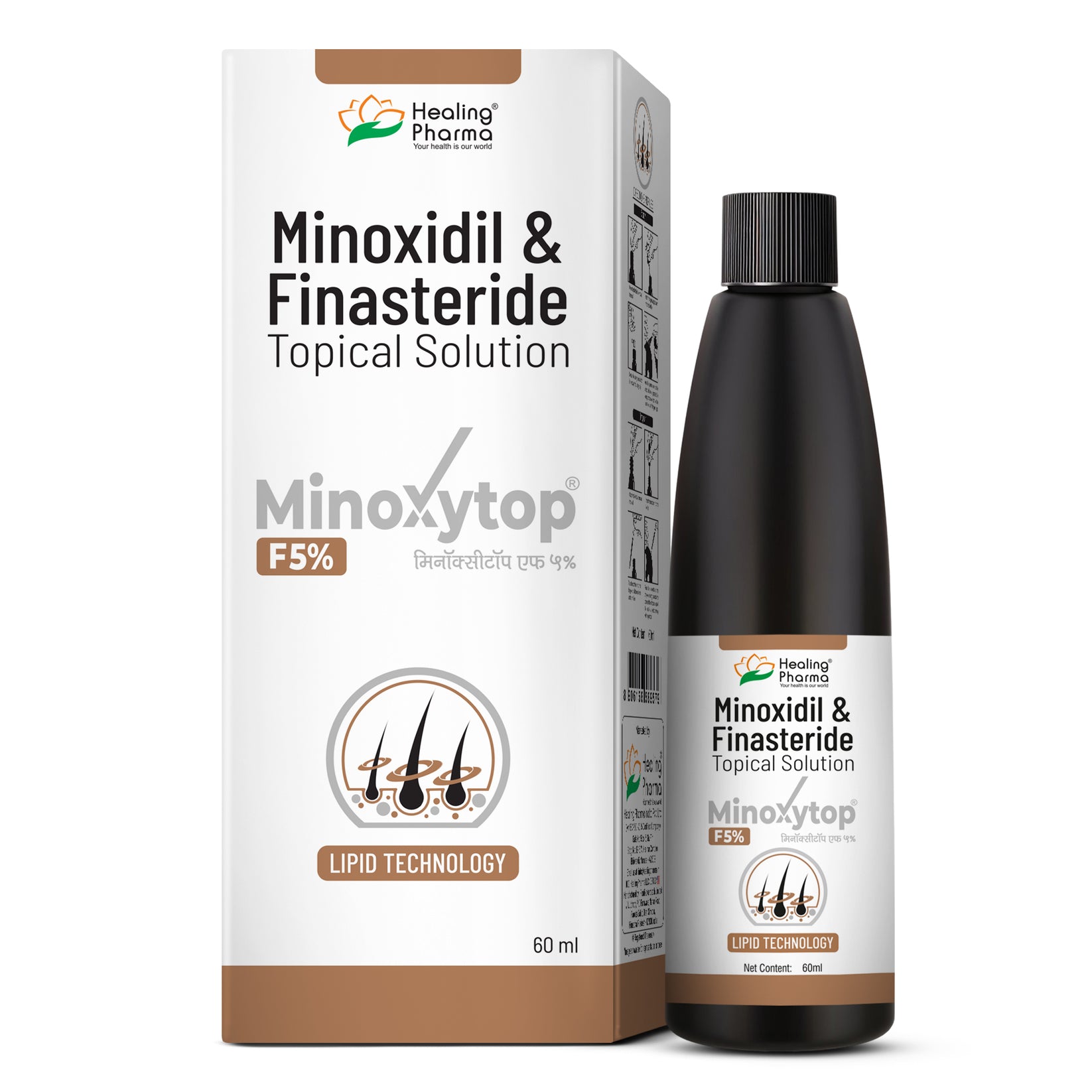 Minoxidil Finasteride Solution for Hair Regrowth Support – Healing Pharma
