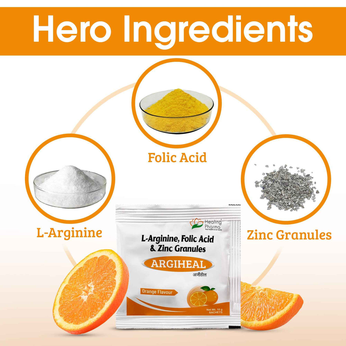 Buy L-Arginine Powder Sachets | Uses, Benefits, Price – Healing Pharma