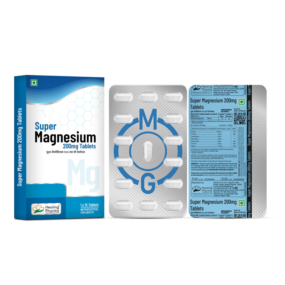 Super Magnesium 200 - Elemental Magnesium 200 mg Supplement – Healing ...